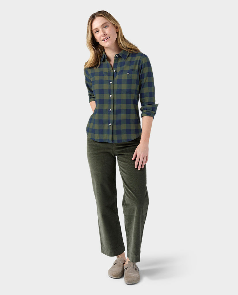 Women's Miter Stretch Lightweight Flannel Shirt